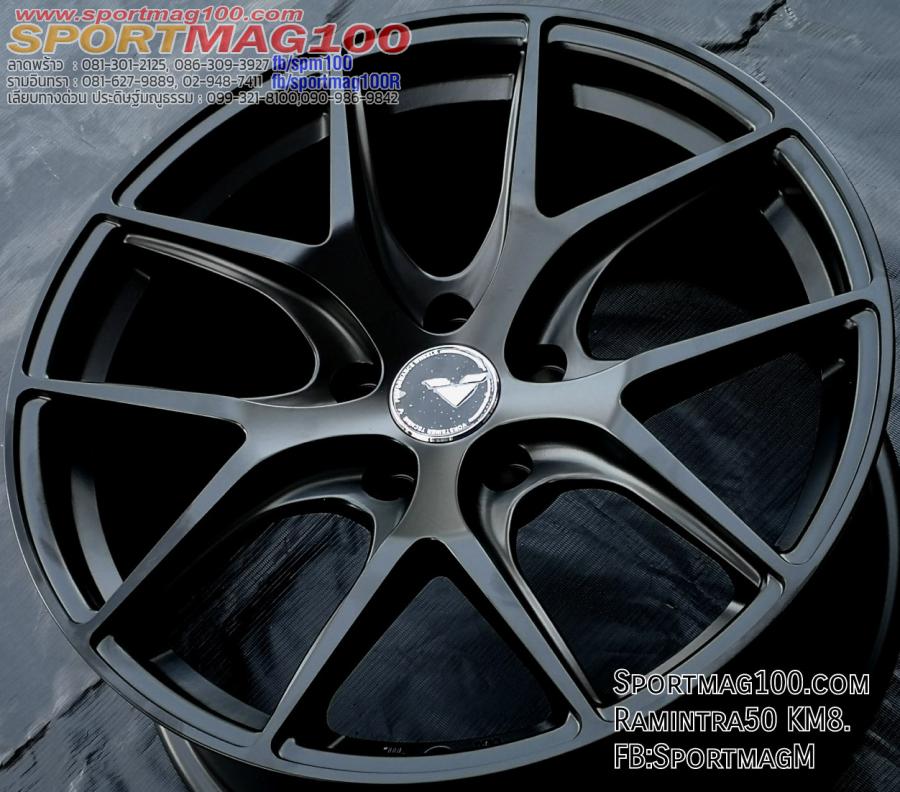 ล้อแม็ก BENZ แม็กซ์ใหม่ Vorsteiner P101 5รู112 ET38 ดำด้าน 8.5 -18นิ้ว / แม็กรถยุโรป SPORT MAG ...
