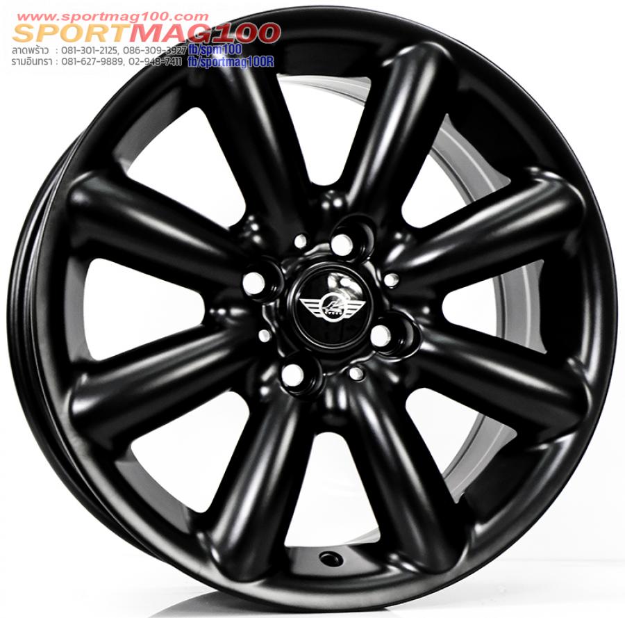 ล้อแม็ก รถเก๋ง 15 ล้อแม็ก Mini One ขอบ 15 กว้าง 7นิ้ว 4รู100 Offset35 สีดำด้าน ล้อแม็กซ์ ยางรถยนต์